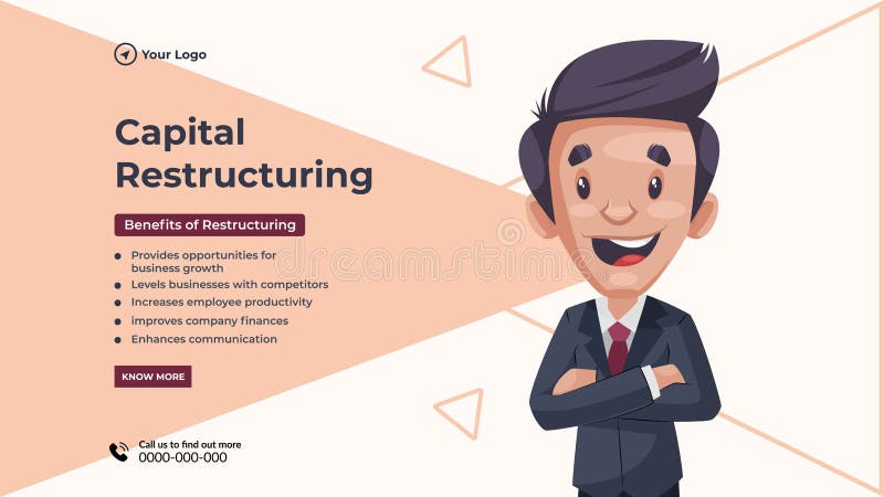 Capital Restructuring Landscape Banner Design Stock Vector ...