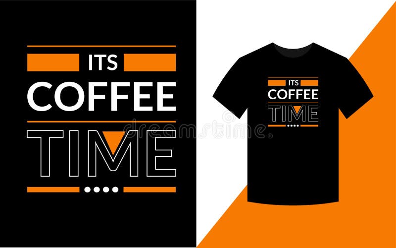 Its coffee time stock vector. Illustration of poster - 250109417