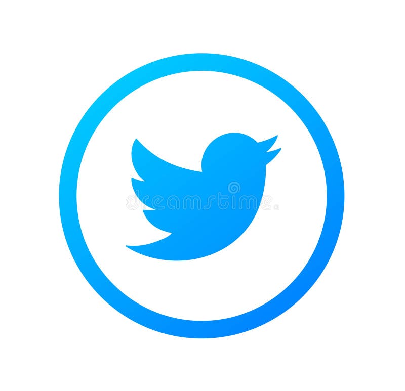 Round Twitter Logo Stock Illustrations – 830 Round Twitter Logo Stock ...