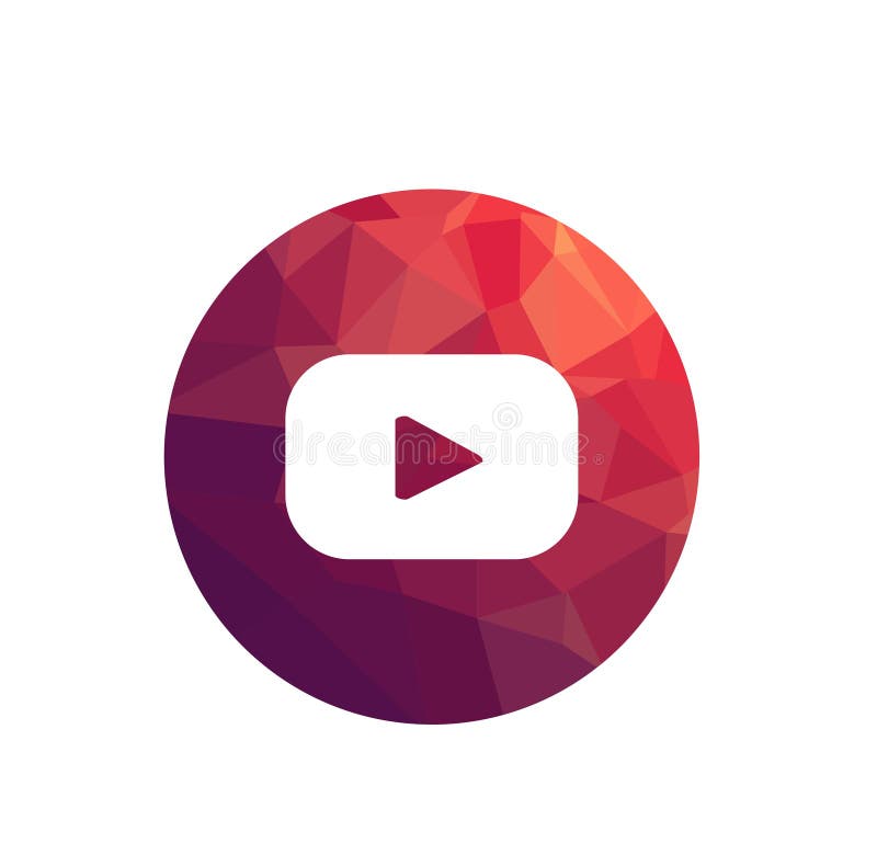 YouTube Logo Round Icon Isolated on White Background. Editorial Image ...