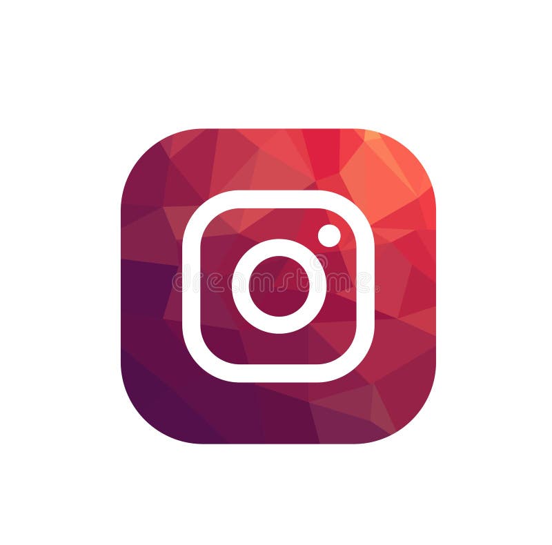 Instagram Logo Round Icon Isolated on White Background. Editorial Image ...