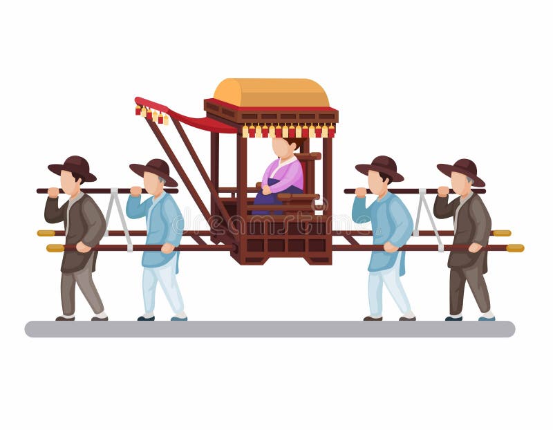 Korean Traditional Palanquin Aka Gama for Royal People or Wedding ...