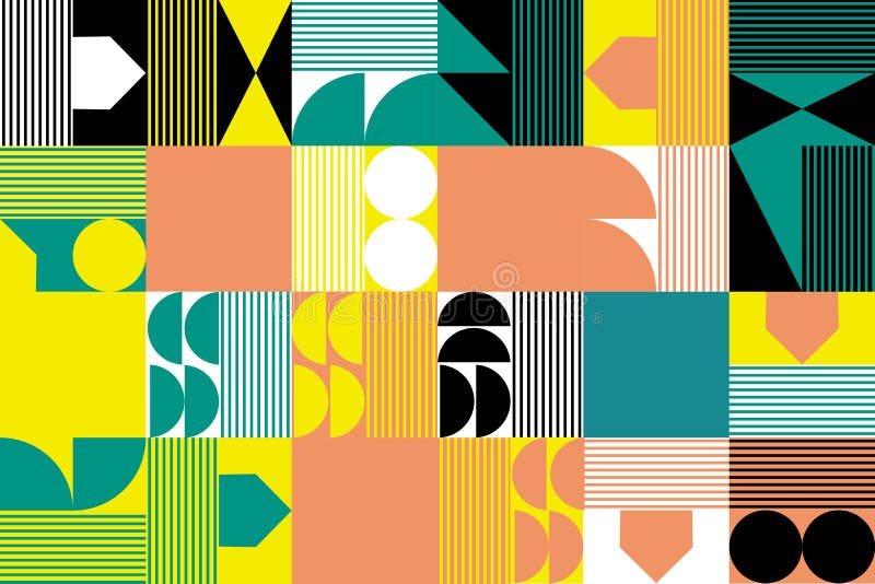 Background Texture with Geometric Patterns Involving Squares ...