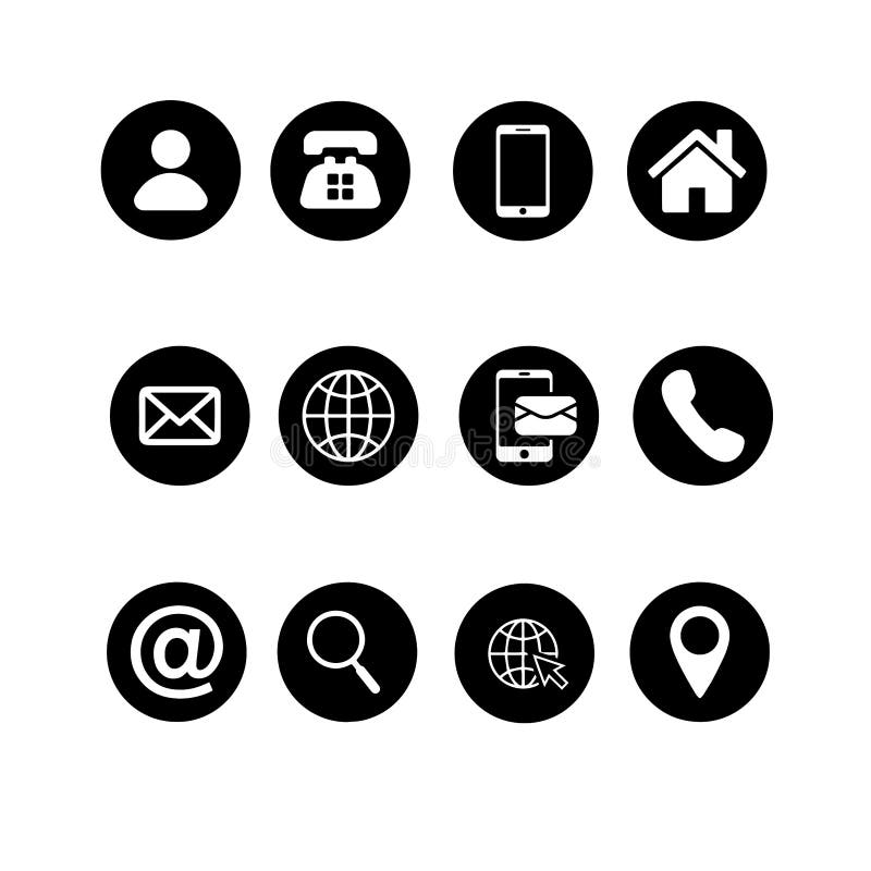 Set of icons for media stock illustration. Illustration of icons ...
