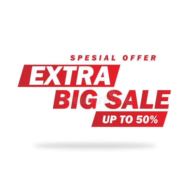 Red Label Epecial Offer Extra Big Sale Stock Vector - Illustration of ...