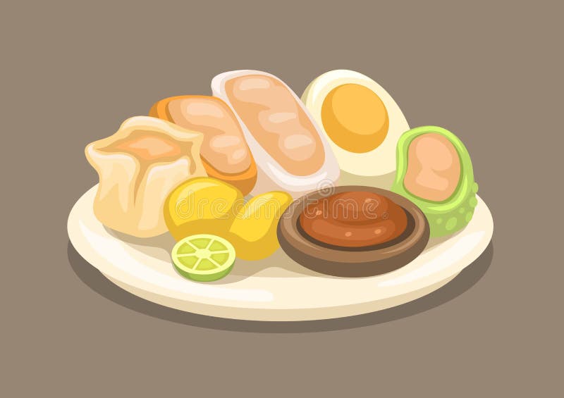 Batagor Stock Illustrations – 23 Batagor Stock Illustrations, Vectors ...