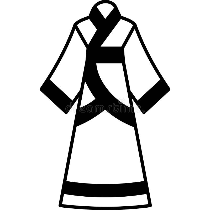 Chinese Cloth Which Can Easily Edit or Modify Stock Vector ...