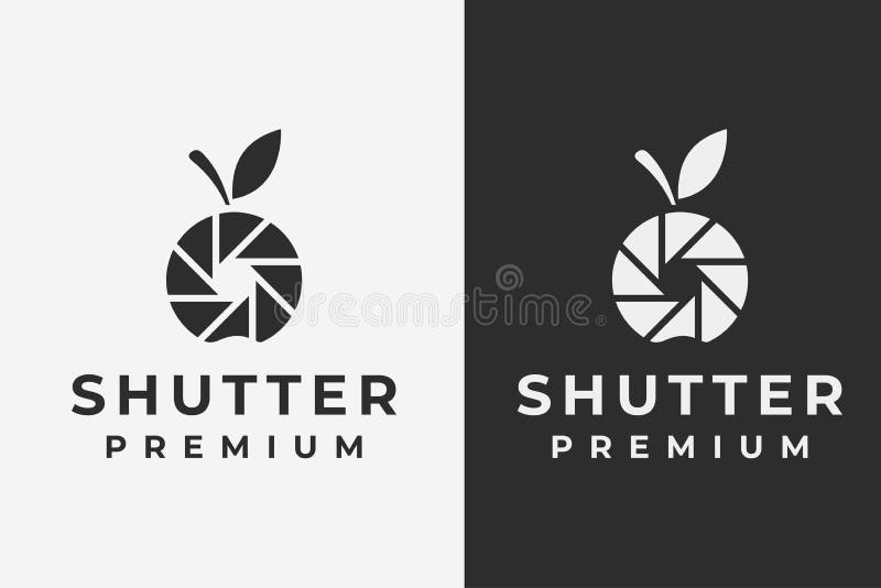 Apple Shutter Photography Logo Premium Stock Illustration ...