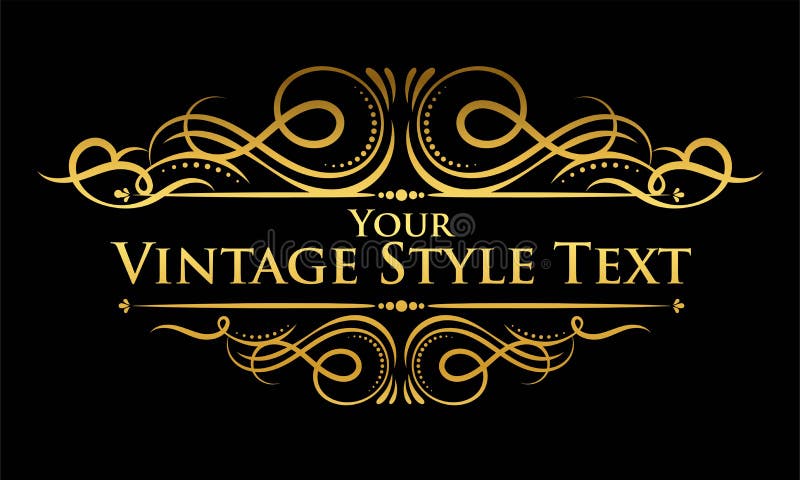 Vintage frame stock vector. Illustration of frame, vintageframe - 262152056