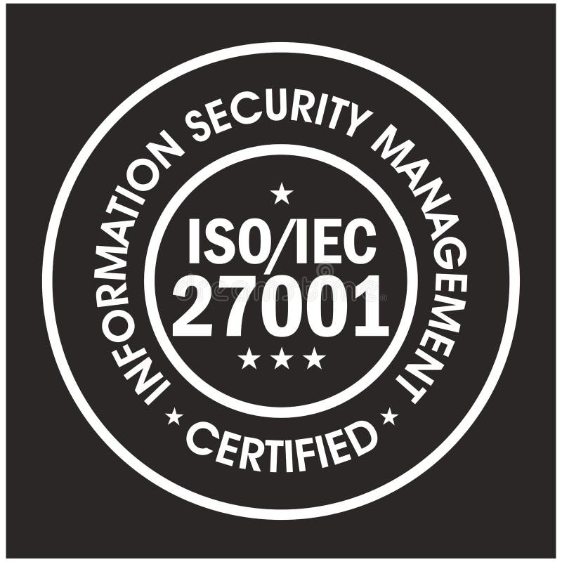 Iso 27001 Certified Vector Icon. Stock Vector - Illustration of ...