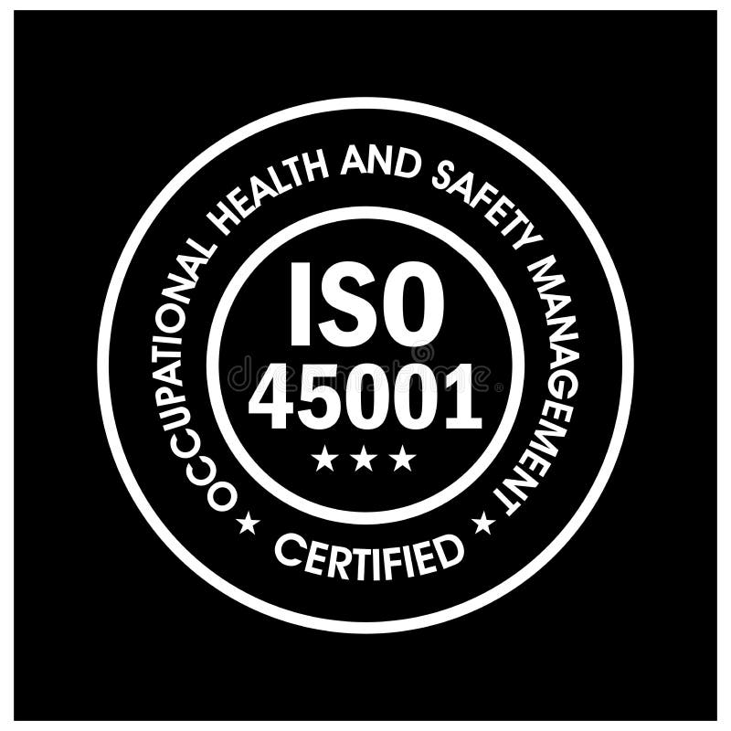 Iso Certified, Occupational Health and Safety Management Vector Icon ...