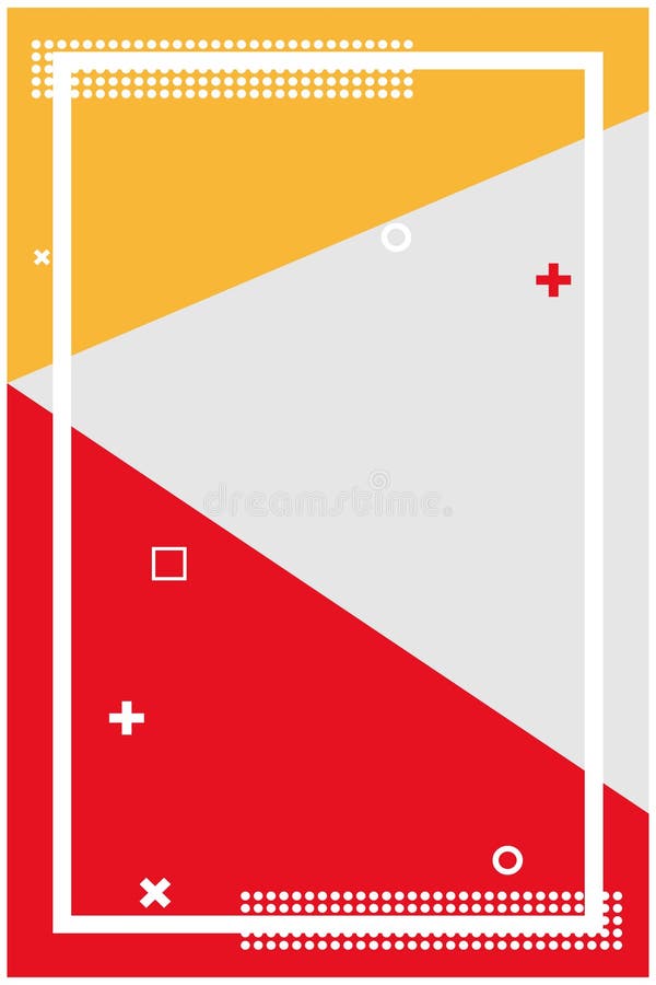 Flat Portrait-oriented Background Geometry. Stock Vector - Illustration ...