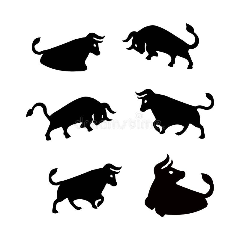 Bull Animal Vector Logo Design Stock Vector - Illustration of design ...