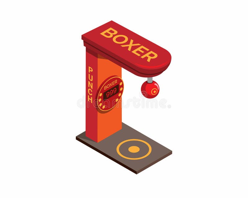 Boxing Punch Arcade Game Challenge Symbol Object Illustration Vector ...