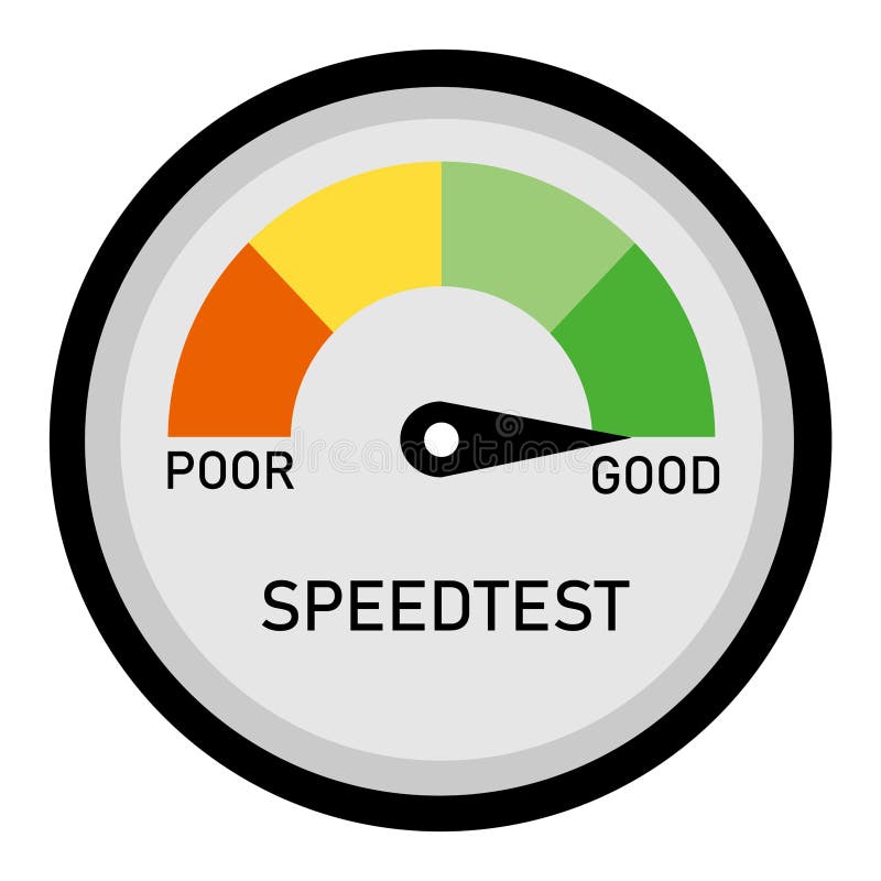 Single Illustration Template of Internet Speed Meter To Check Internet ...