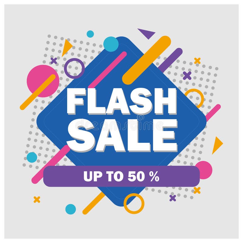 Flash Sale Banner Design Template, Big Sale Special Offer Up To 50 ...