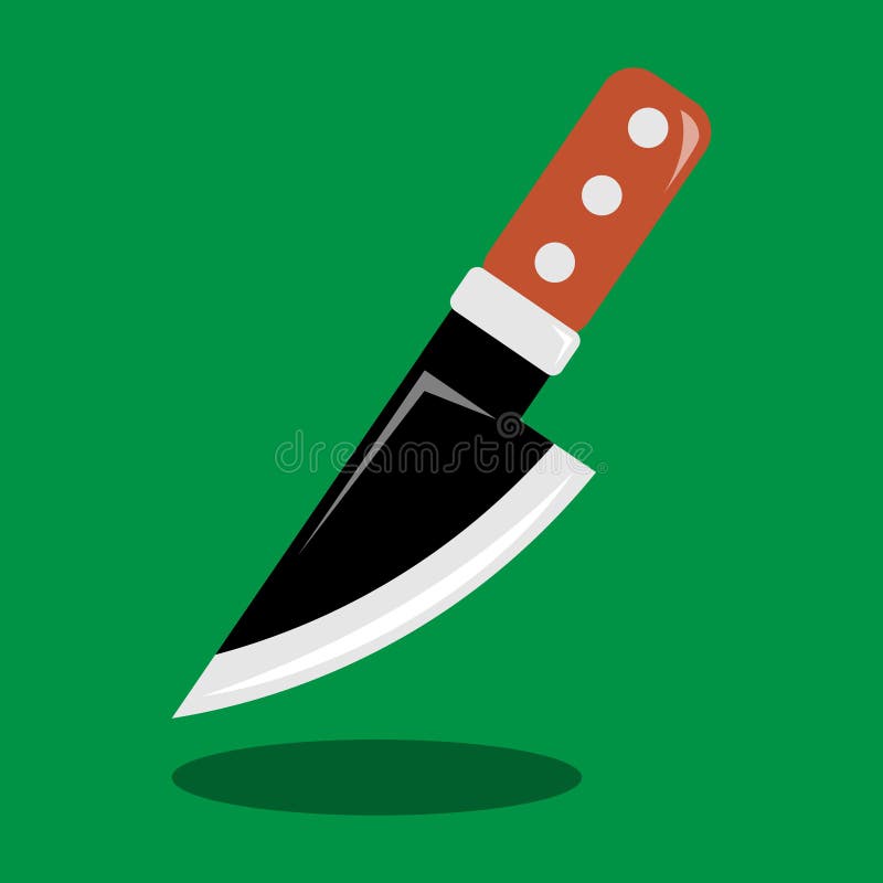 Flying Knife Simple Vector. Kitchen Equipment Icons Stock Vector ...