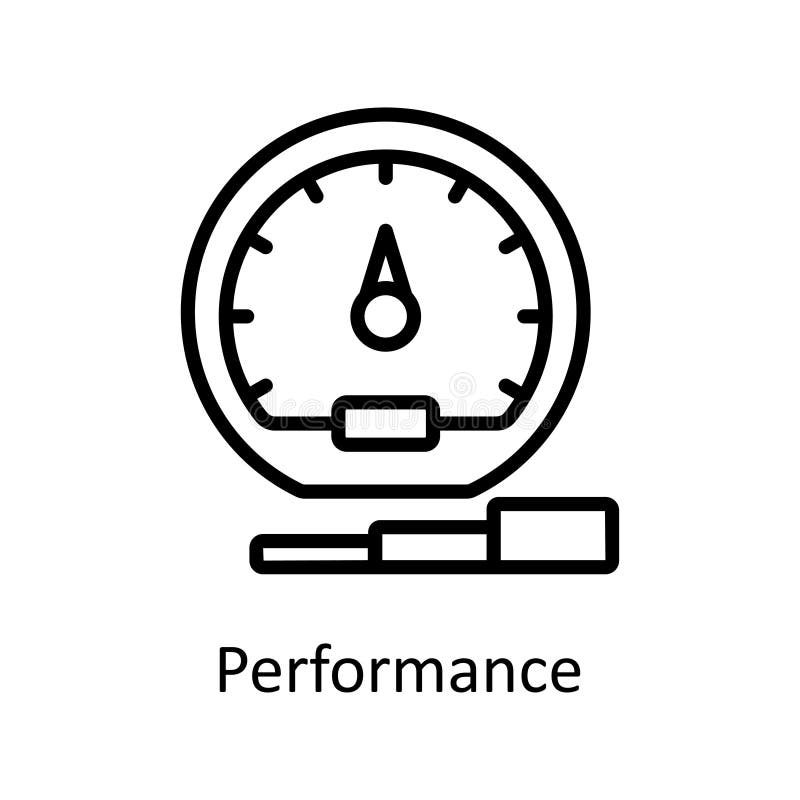 Performance Vector Solid Icon Design Illustration. Cloud Computing ...