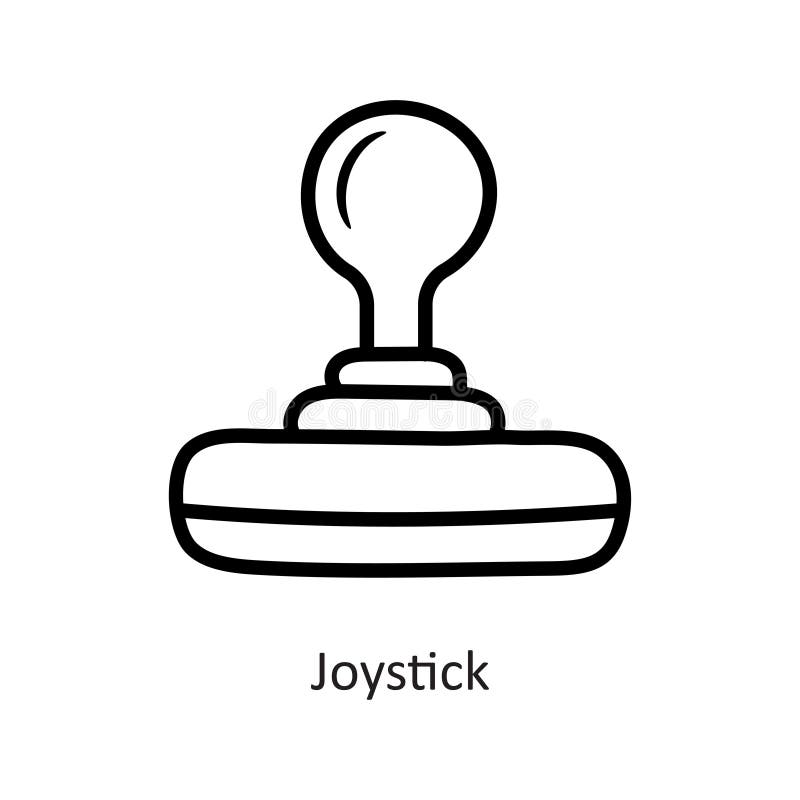 Joystick Vector Outline Icon Design Illustration. Gaming Symbol on ...