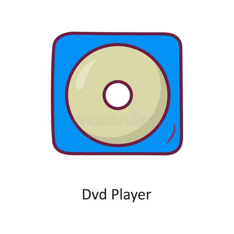 Dvd Player Vector Fill Outline Icon Design Illustration. Gaming Symbol ...