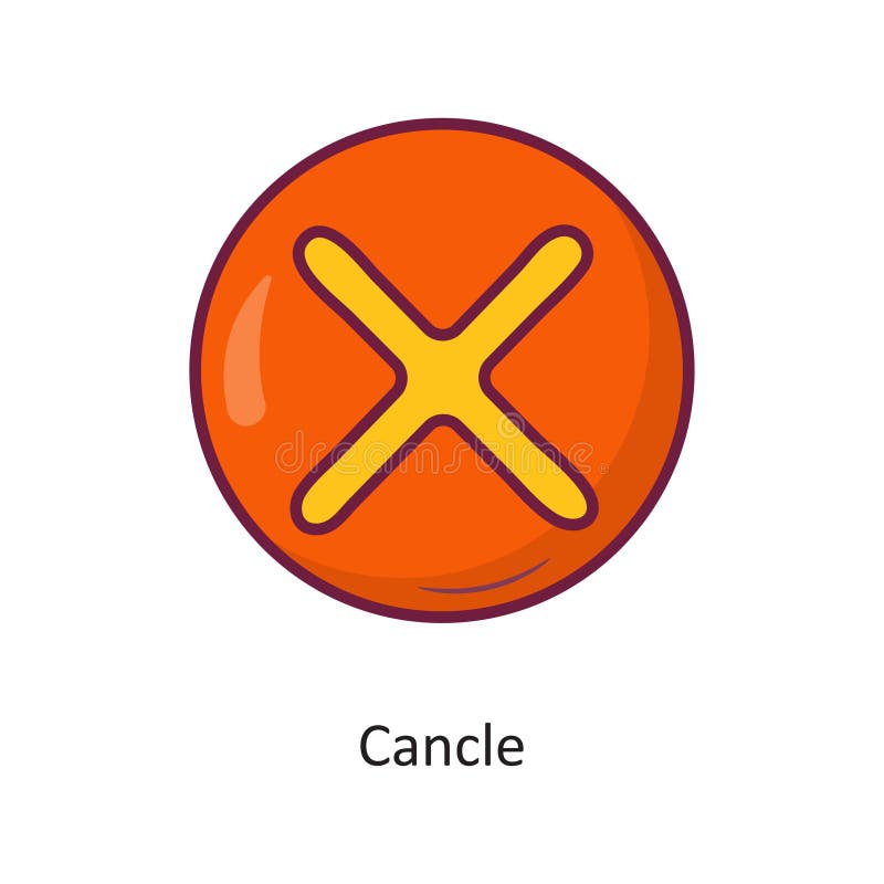 Cancel Vector Fill Outline Icon Design Illustration. Gaming Symbol on ...