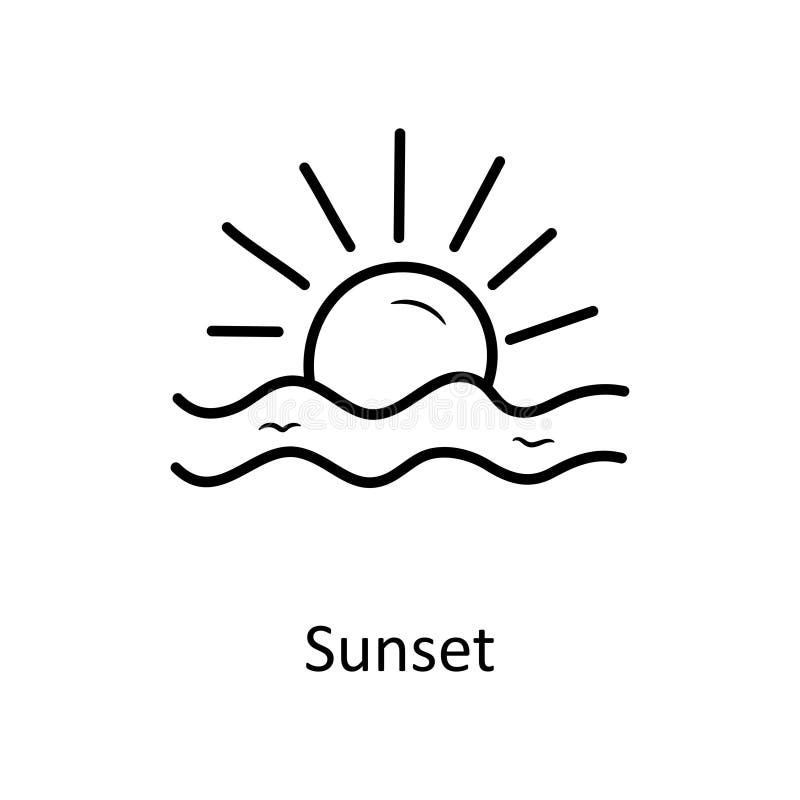 Clouds Horizon Outline Stock Illustrations – 397 Clouds Horizon Outline ...