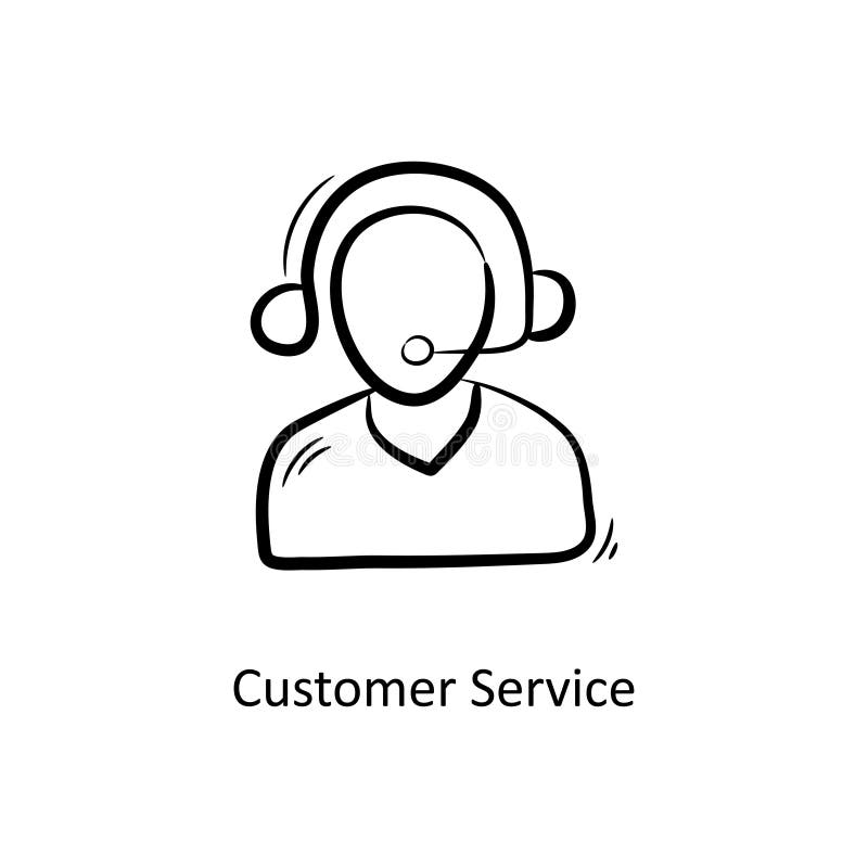 Customer Service Outline Icon Design Illustration. Project Management ...