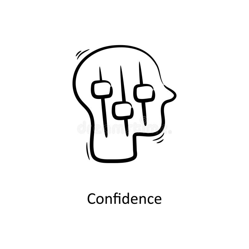 Confidence Outline Icon Design Illustration. Project Management Symbol ...