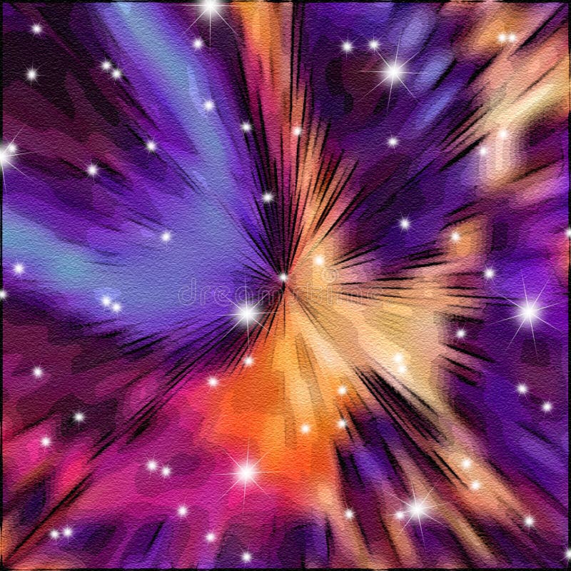 Colorful Explosion Abstract Background with Cartoon Texture and Glitter ...