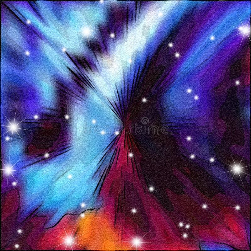 Colorful Explosion Abstract Background with Cartoon Texture and Glitter ...