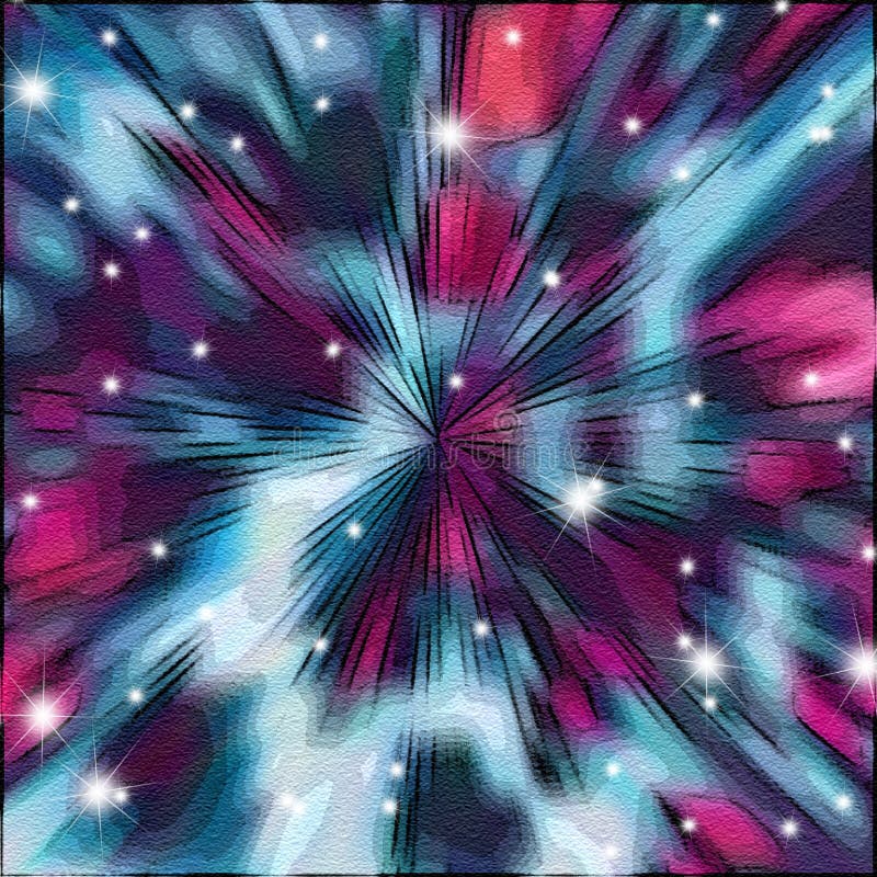 Colorful Explosion Abstract Background with Cartoon Texture and Glitter ...