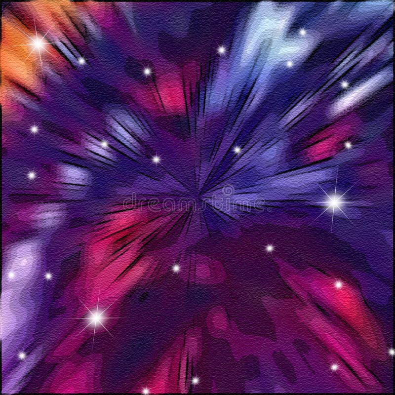 Colorful Explosion Abstract Background with Cartoon Texture and Glitter ...