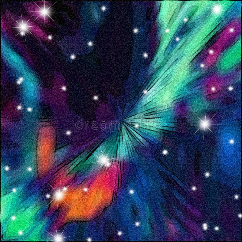 Colorful Explosion Abstract Background with Cartoon Texture and Glitter ...