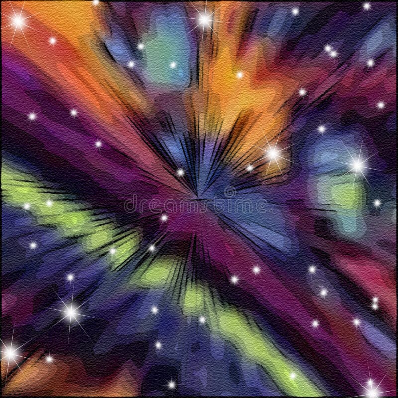 Colorful Explosion Abstract Background with Cartoon Texture and Glitter ...