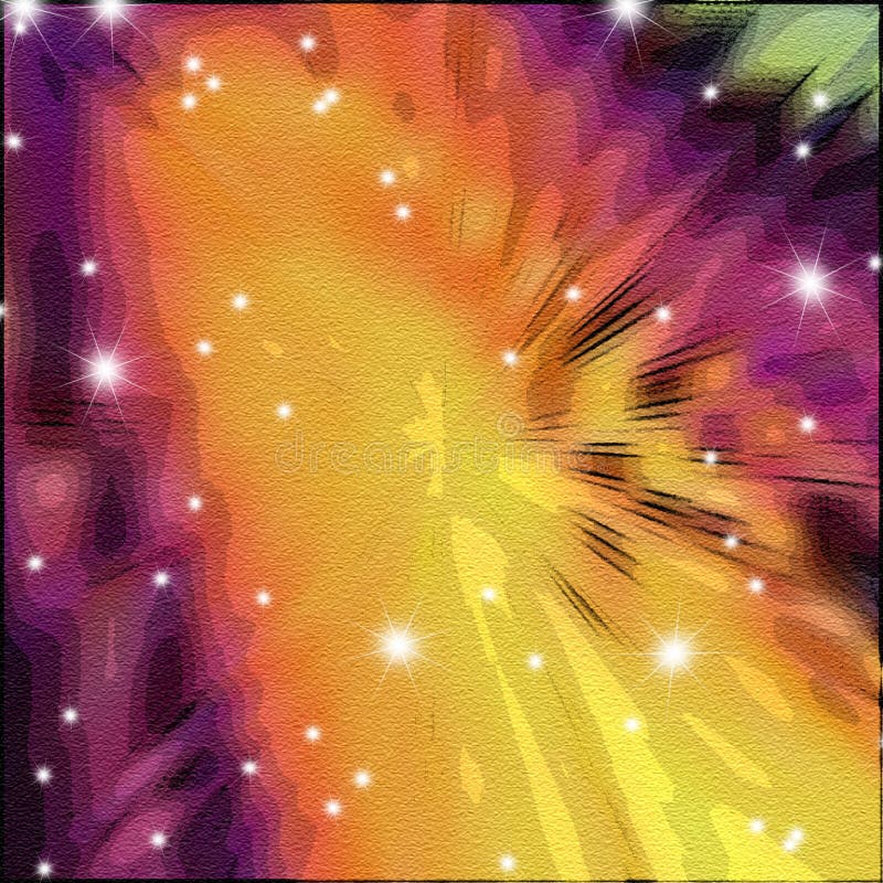Colorful Explosion Abstract Background with Cartoon Texture and Glitter ...