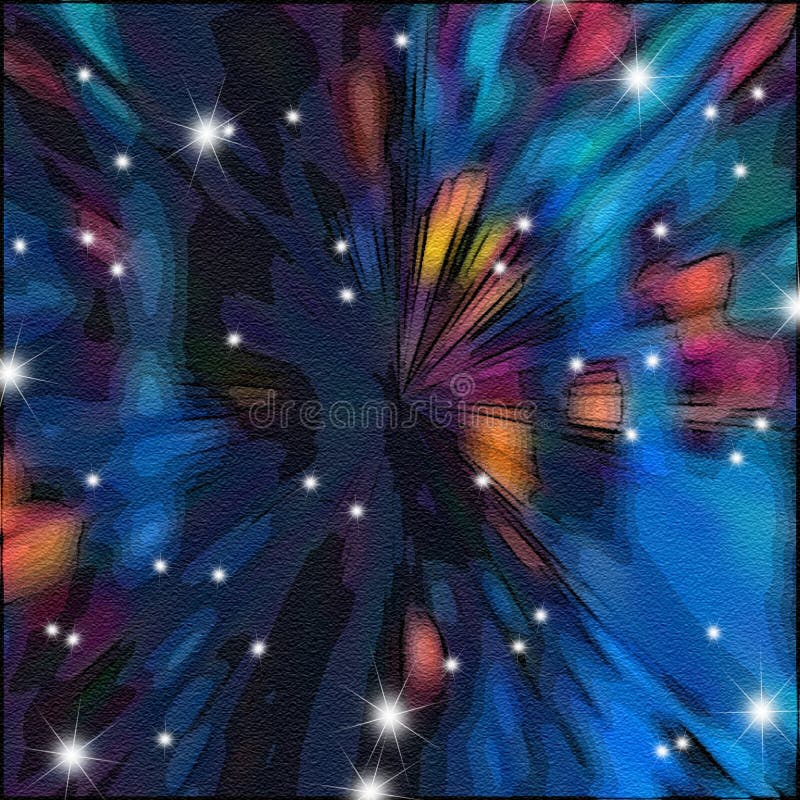 Colorful Explosion Abstract Background with Cartoon Texture and Glitter ...