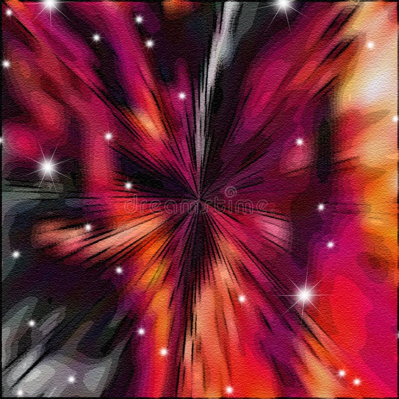 Colorful Explosion Abstract Background with Cartoon Texture and Glitter ...