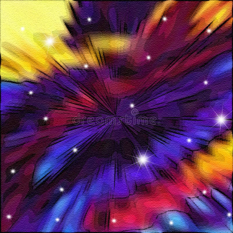 Colorful Explosion Abstract Background with Cartoon Texture and Glitter ...