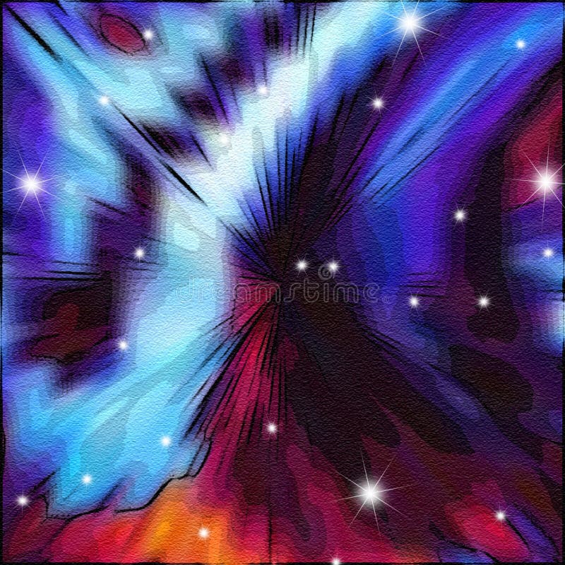 Colorful Explosion Abstract Background with Cartoon Texture and Glitter ...