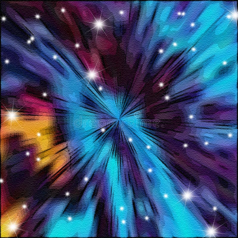 Colorful Explosion Abstract Background with Cartoon Texture and Glitter ...