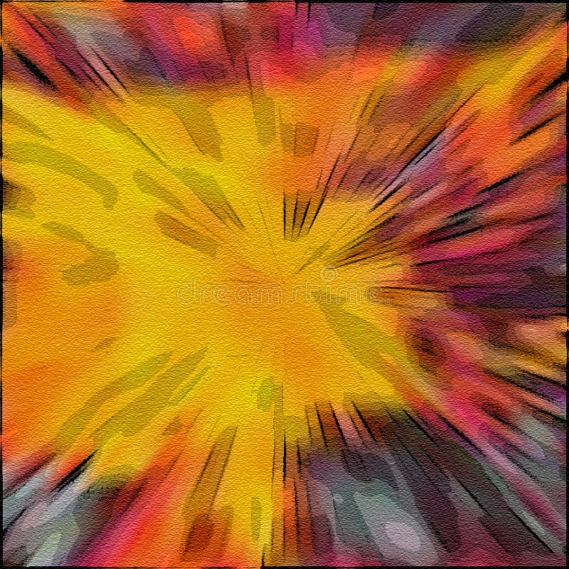 Colorful Explosion Abstract Background with Cartoon Texture and Glitter ...