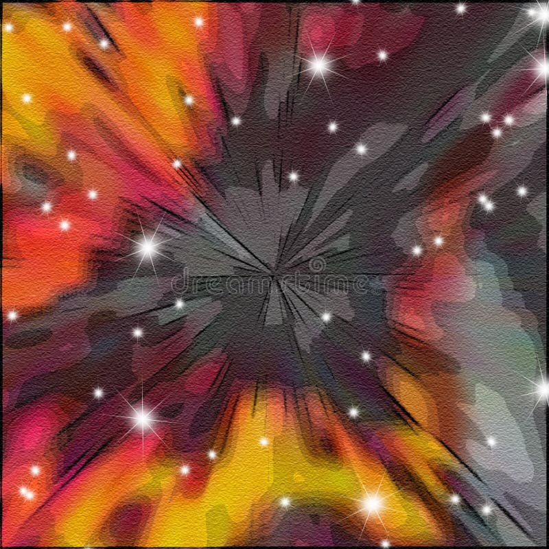 Colorful Explosion Abstract Background with Cartoon Texture and Glitter ...