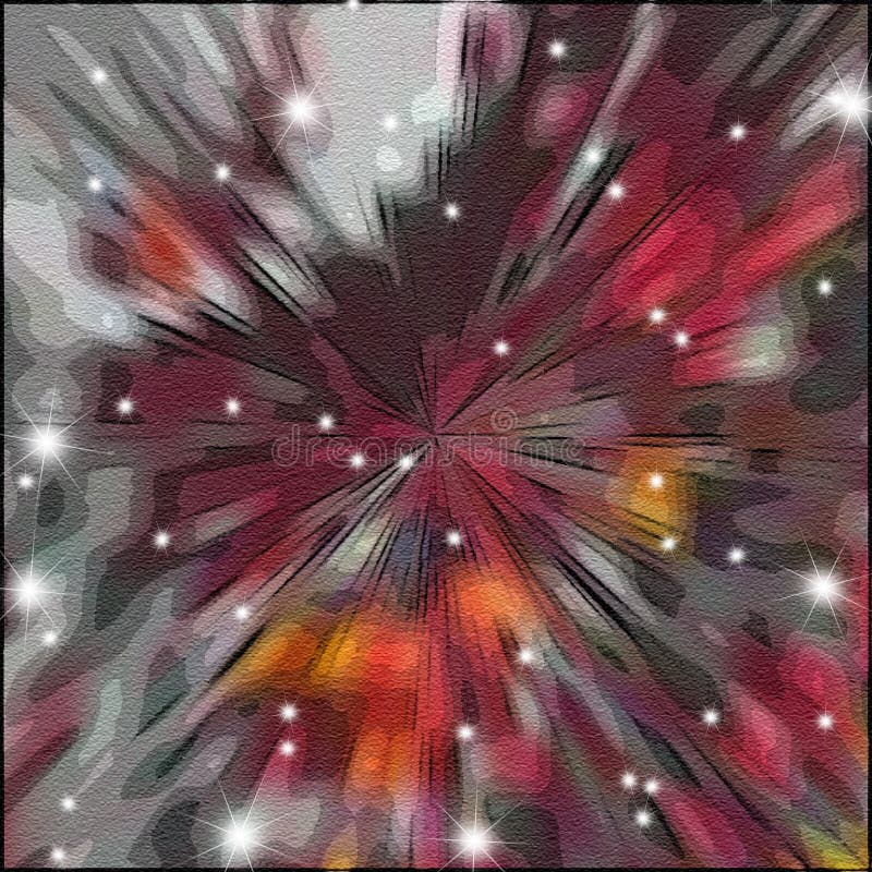 Colorful Explosion Abstract Background with Cartoon Texture and Glitter ...