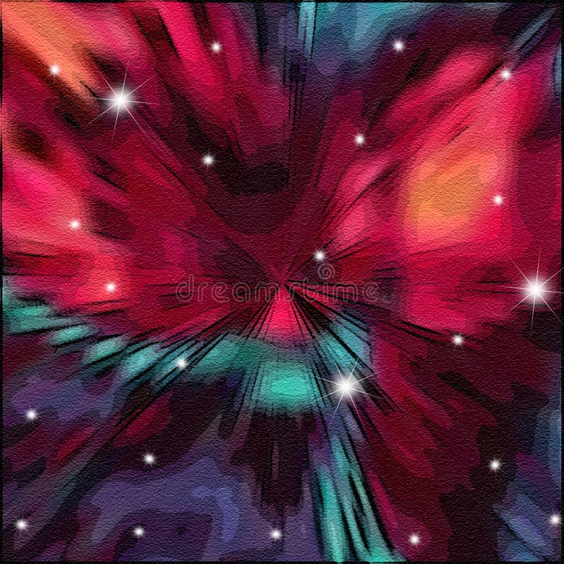 Colorful Explosion Abstract Background with Cartoon Texture and Glitter ...