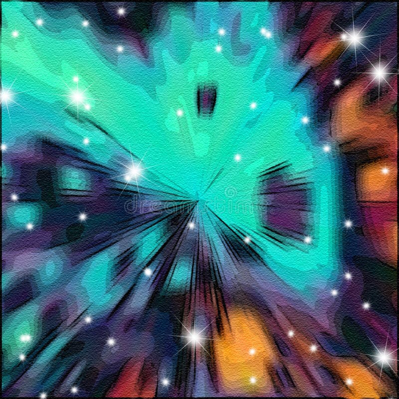 Colorful Explosion Abstract Background with Cartoon Texture and Glitter ...