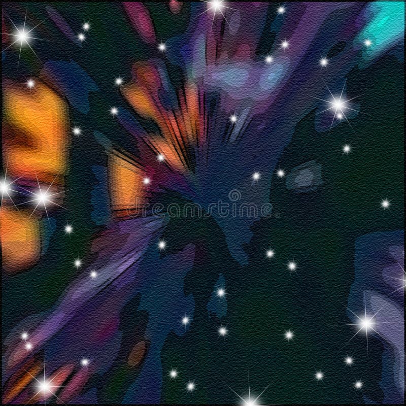 Colorful Explosion Abstract Background with Cartoon Texture and Glitter ...