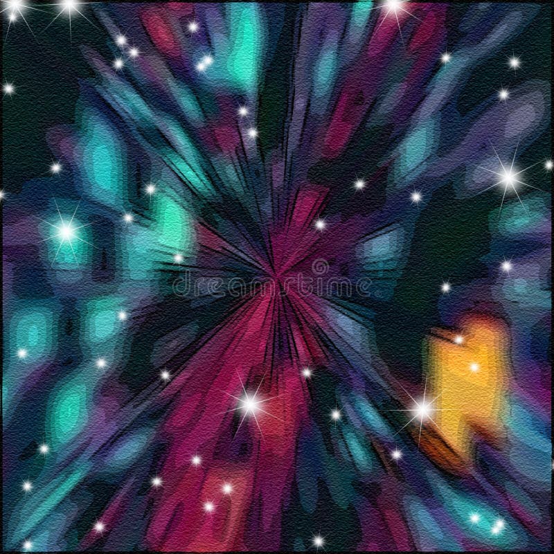 Colorful Explosion Abstract Background with Cartoon Texture and Glitter ...