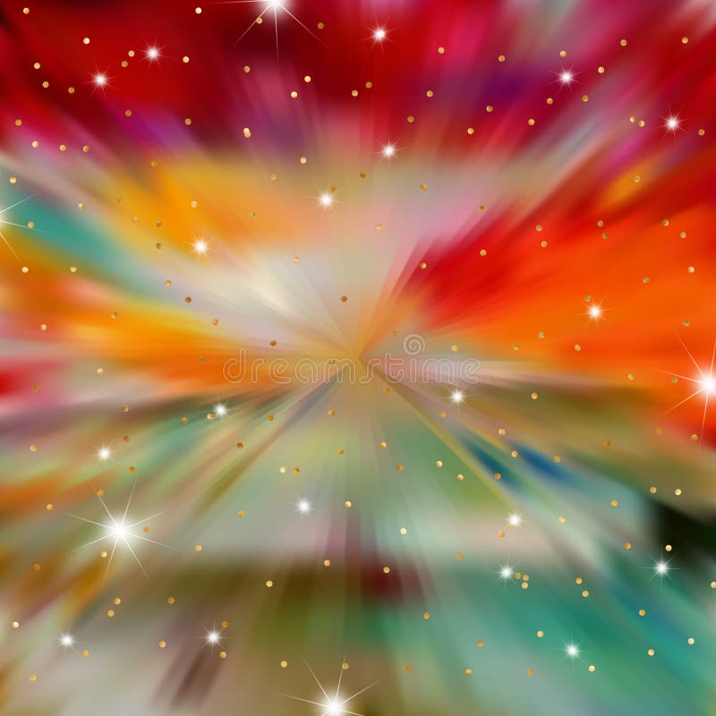 Colorful Explosion Abstract Background with Glitter Elements Stock ...