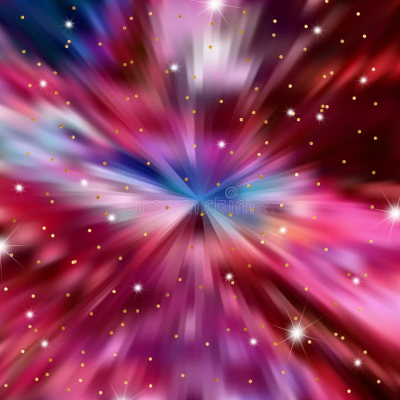 Colorful Explosion Abstract Background with Glitter Elements Stock ...