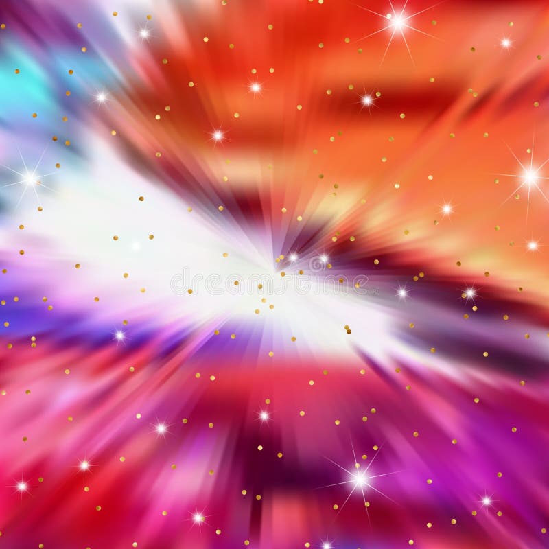 Colorful Explosion Abstract Background with Cartoon Texture and Glitter ...